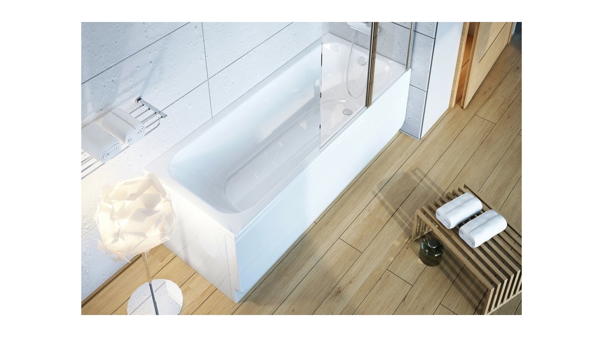 Serie Chrome Panel frontal + Kit instalación paneles Bañera Ravak C...