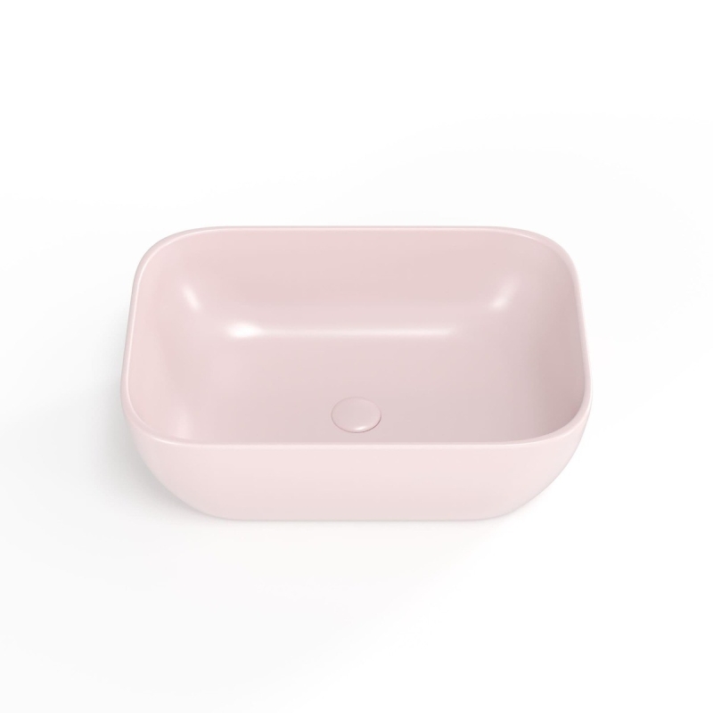 Lavabos de colores Infinito Lavabo encimera rectangular Rosa mate I...
