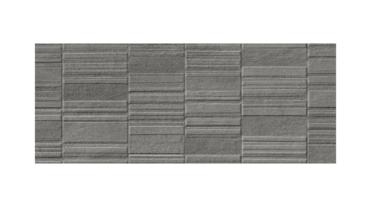 PIZARRA RELIEVE GRIS MATE 30X90 RECT