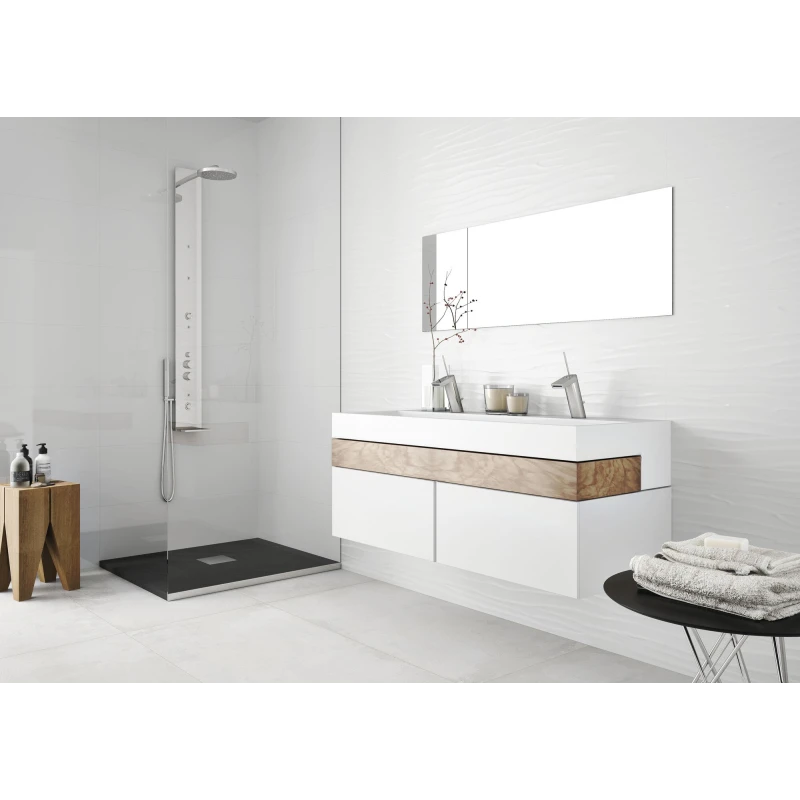 BLANCO WAVE WHITE MATE 30 x 90